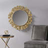 Martha Stewart Eden Gingko Leaf Round Wall Mirror 30.5" & Reviews | Wayfair